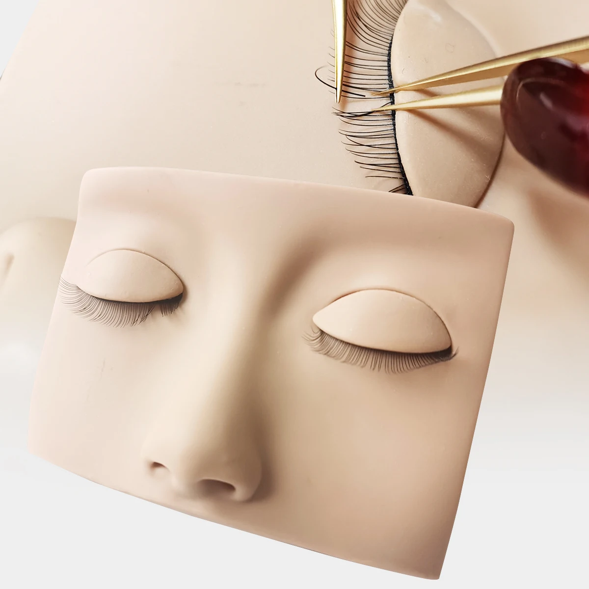 Replaceable-Eyelash-Extension-Training-Mannequin-1-piece-Skin-Color-Silicone-Pair-of-Eyelashes ...