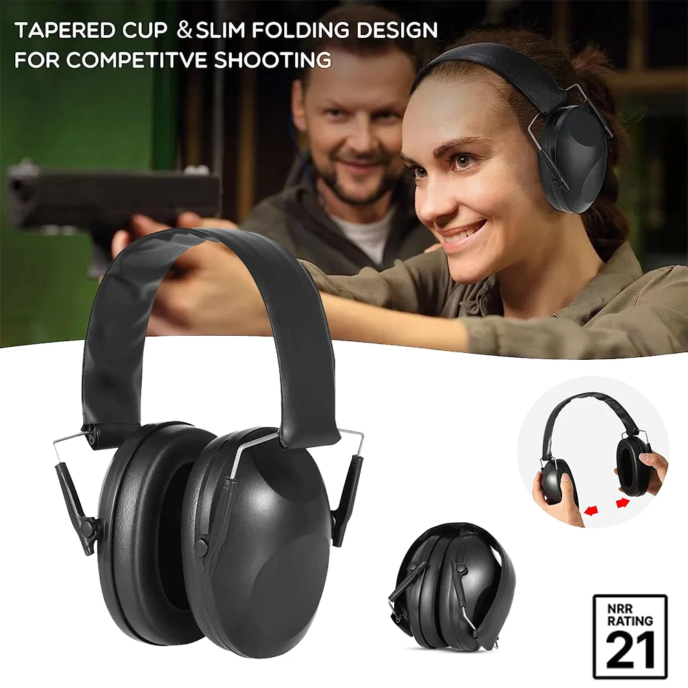 Shooting-Ear-Protection-Earmuffs-with-NRR-21dB-Noise-Cancelling-Safety ...
