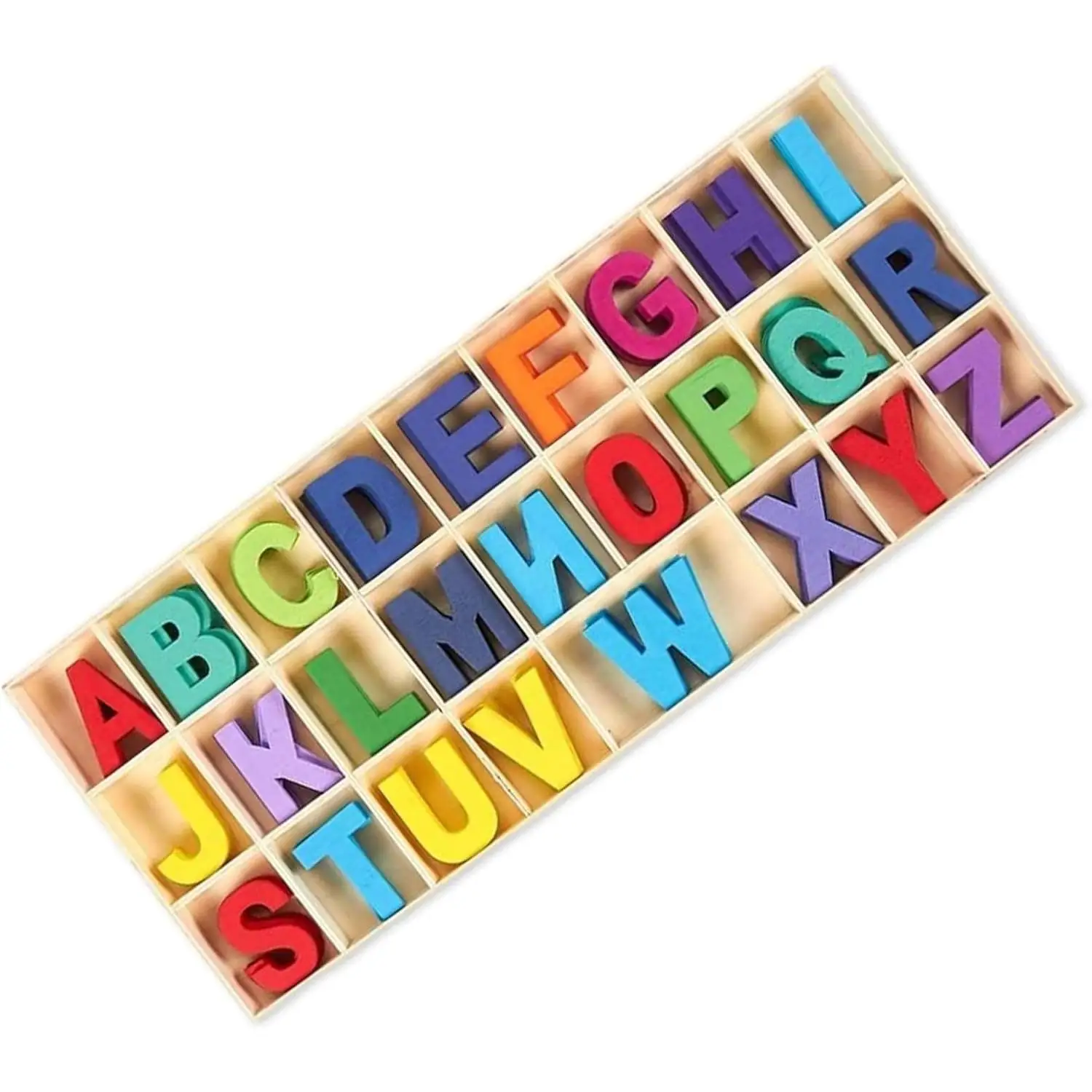 130 Letras de Madera del Alfabeto A-Z para Manualidades y Aprendizaje ...