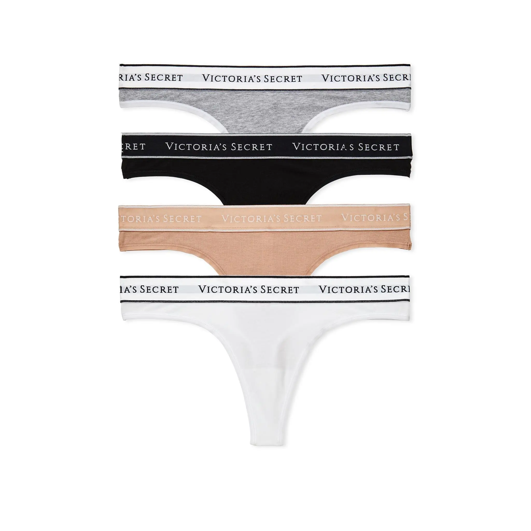 VICTORIA-S-SECRET-Ropa-Interior-Juego-De-4-tangas-Con-Logo-Varias ...