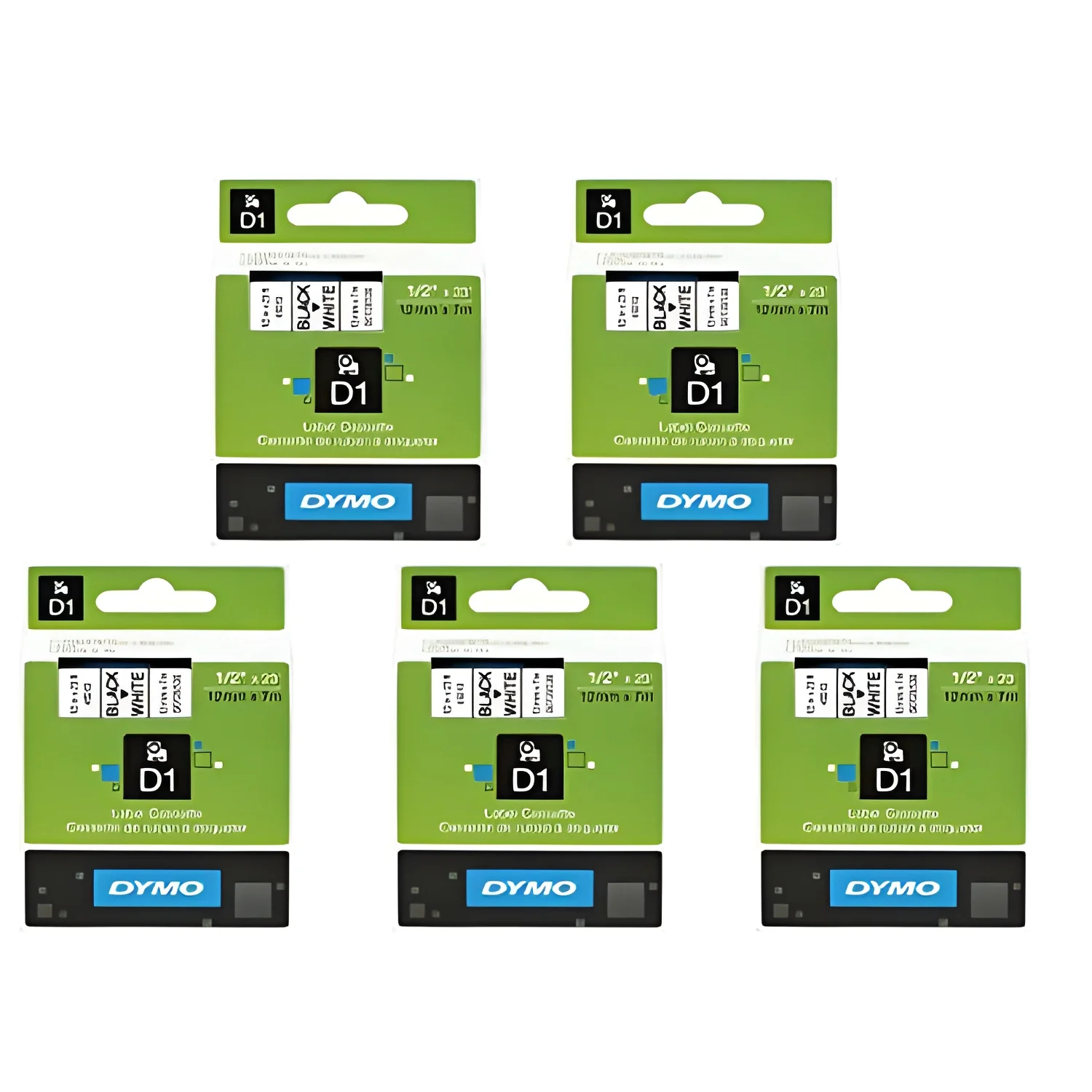 Dymo 45013 D1 Label - Etiqueta (12 mm), color blanco y negro - AliExpress 7
