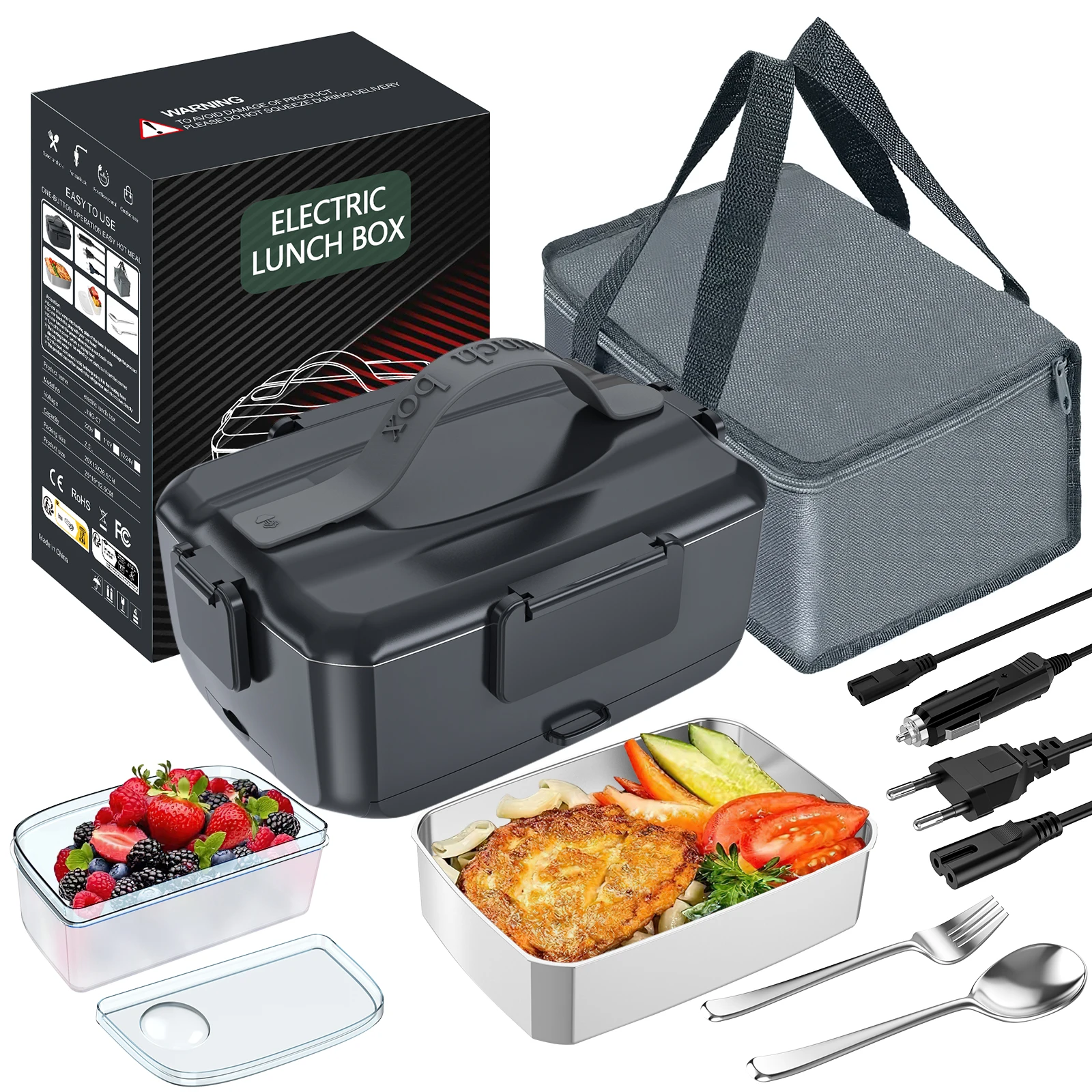 Electric-heated-lunch-Box-car-home-220V-2L-100W-portable-lunch-Box ...