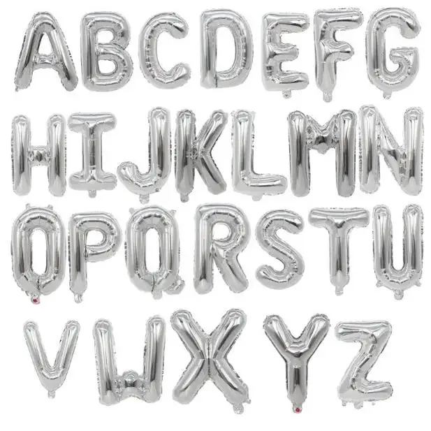 Letter-Foil-balloon-in-silver-Color-with-size-40CM-Xoko-Party-letters ...