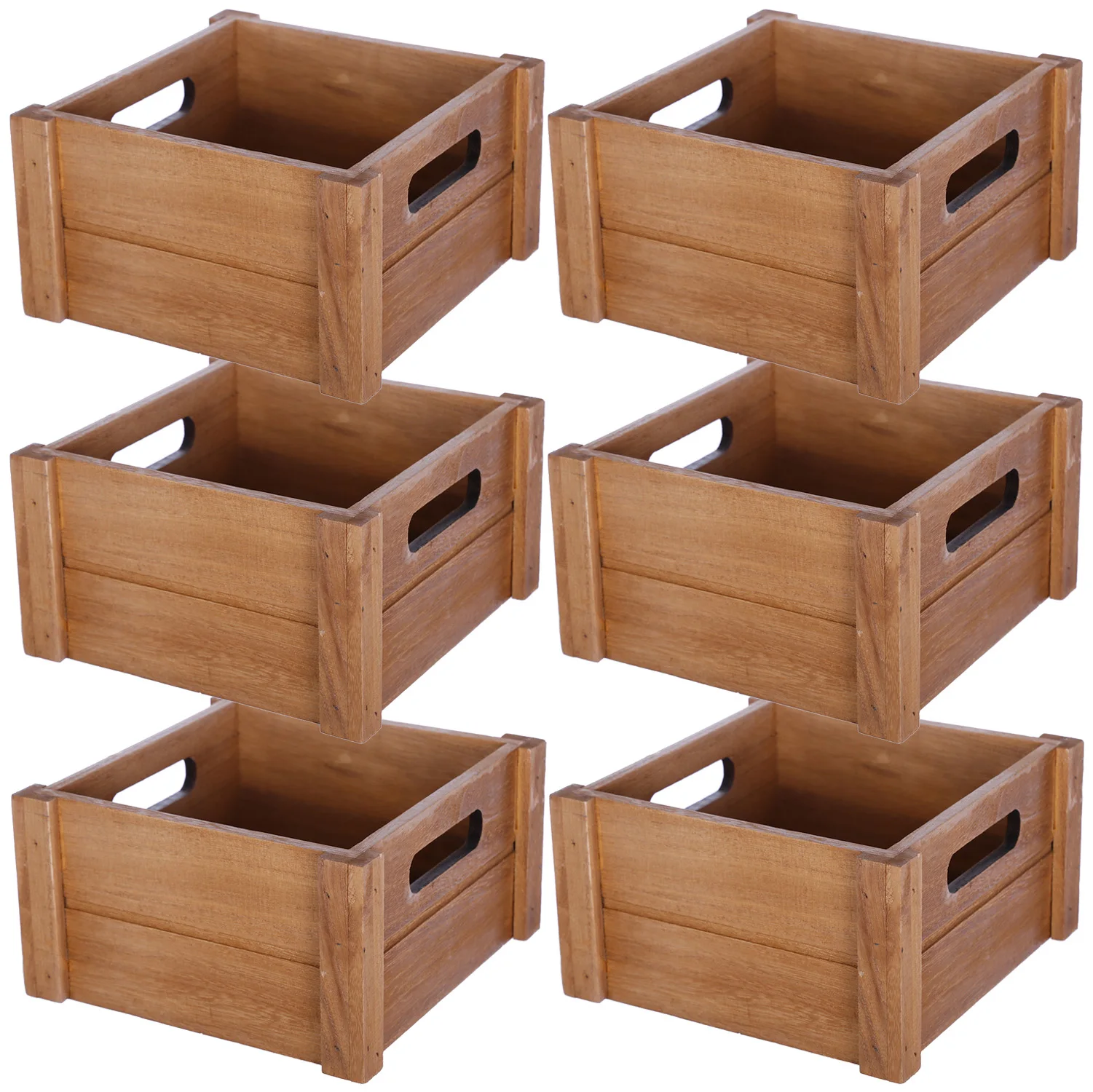 CM-Pack-of-6-square-mahogany-wooden-boxes-size-18x18x9-5cm-For ...