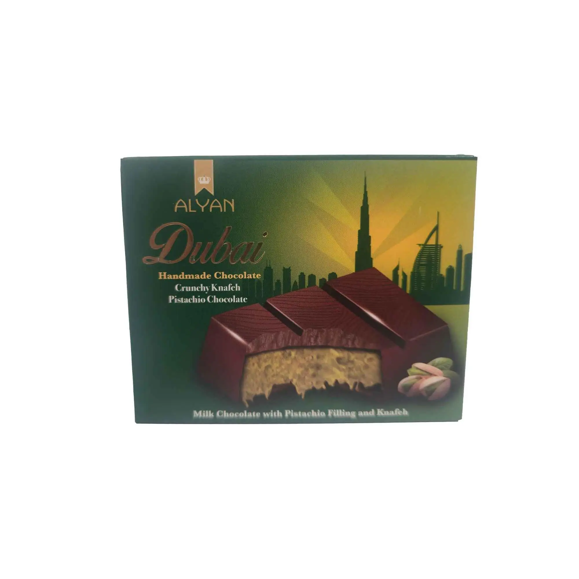 Alyan Dubai tablea chocolate pistacho 100 gramos - AliExpress 2