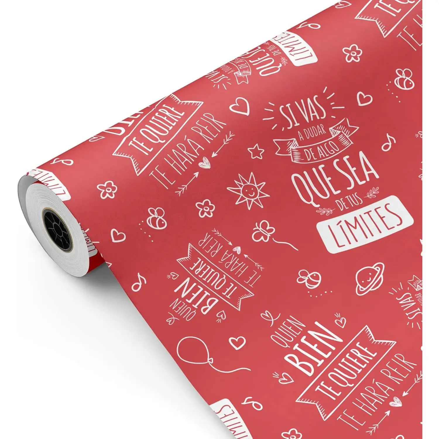 Bobina papel de regalo, rollo grande 62cm x 100m • INSPIRACIÓN Rojo ...
