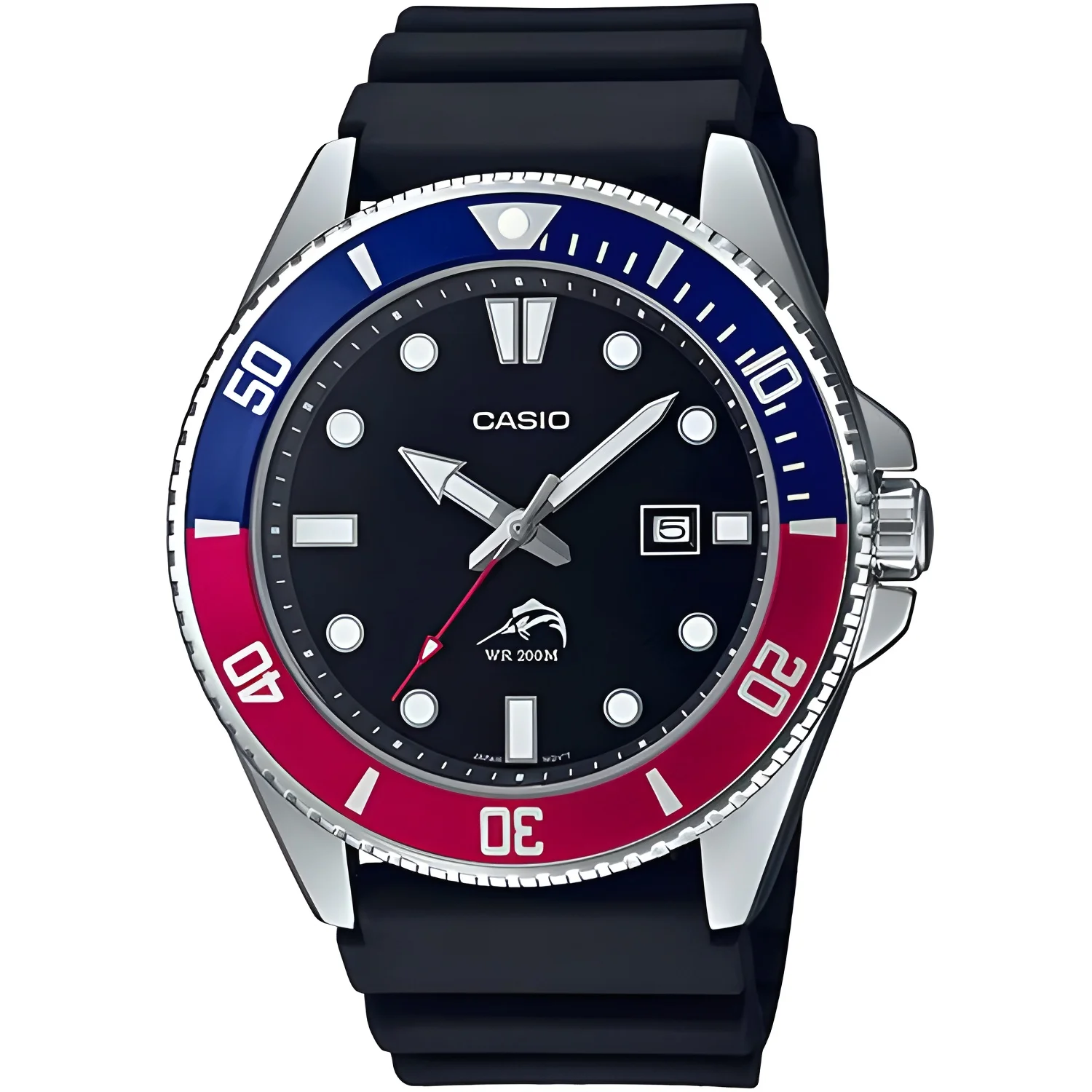 Reloj Hombre Buceo Casio MDV-106B-1A2 MARLIN DURO correa goma ...