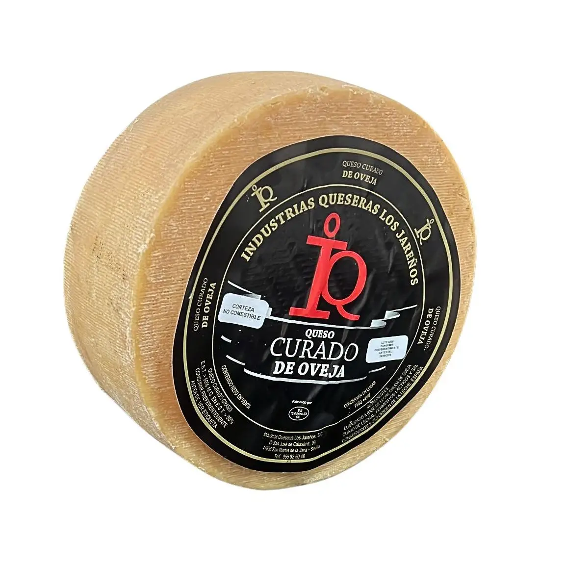 Queso de Oveja Curado IQ, Sabor Tradicional Fuerte, Pasta Prensada ...