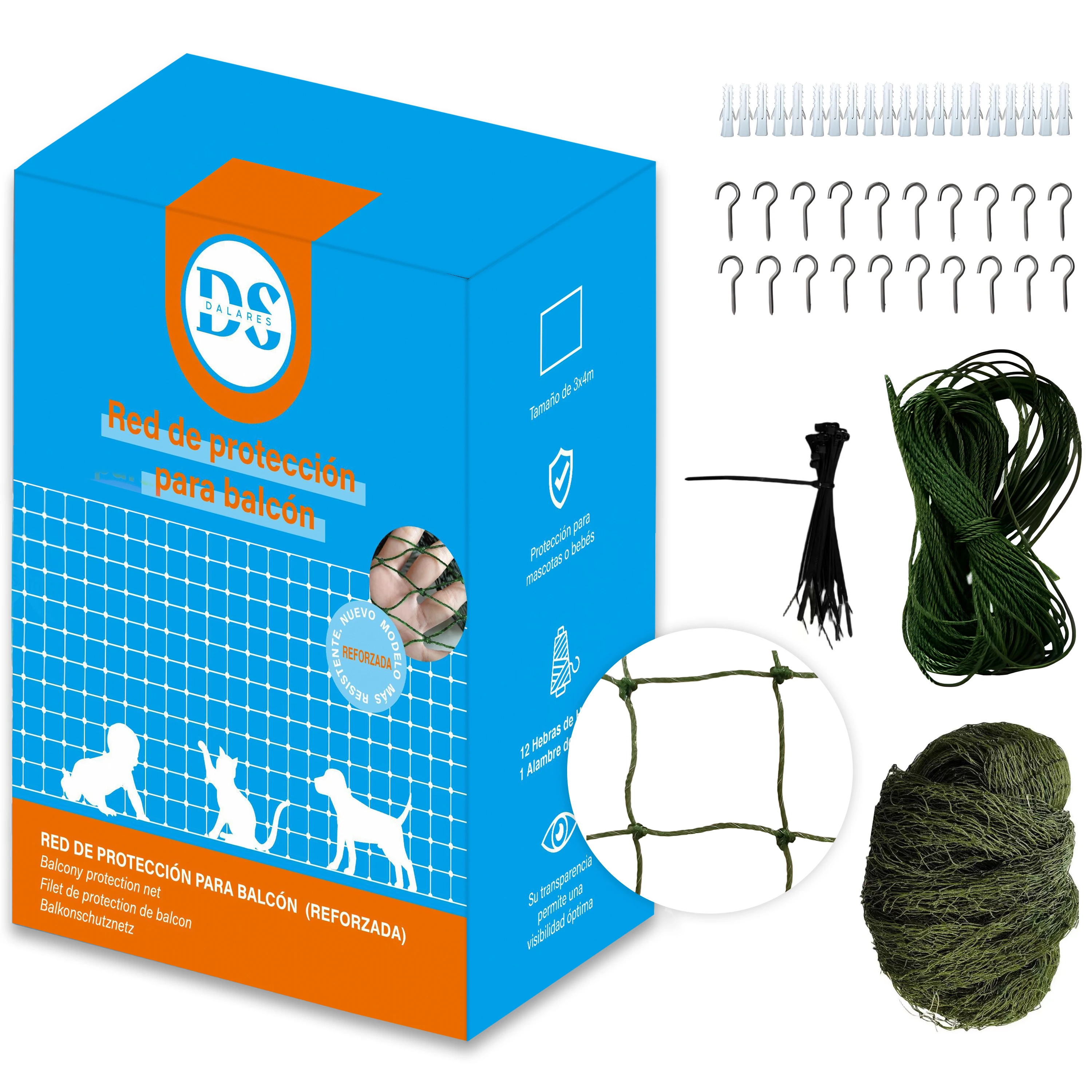 DS-DALARESRed-for-cats-reinforced-terrace-I-4x3m-I-Green-I-I-net-cats ...
