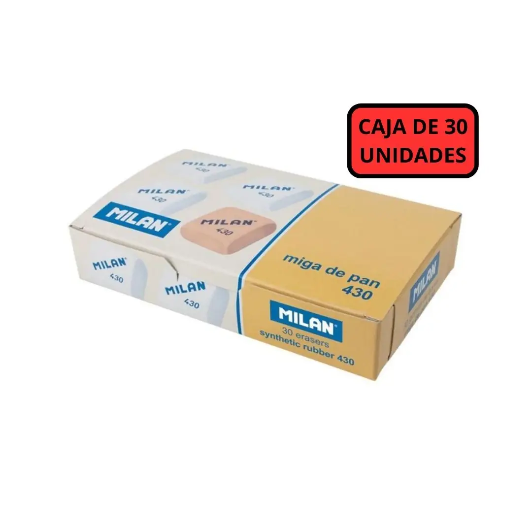 430-MILAN-eraser-square-430-bread-crumb-boxes-of-30-gums-MILAN-430-of ...