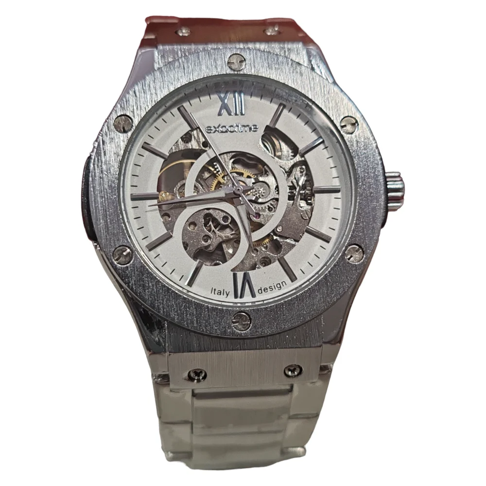 EXACTIME-Automatic-Man-Watch-no-battery-needed-Steel-guarantee-1-Year ...