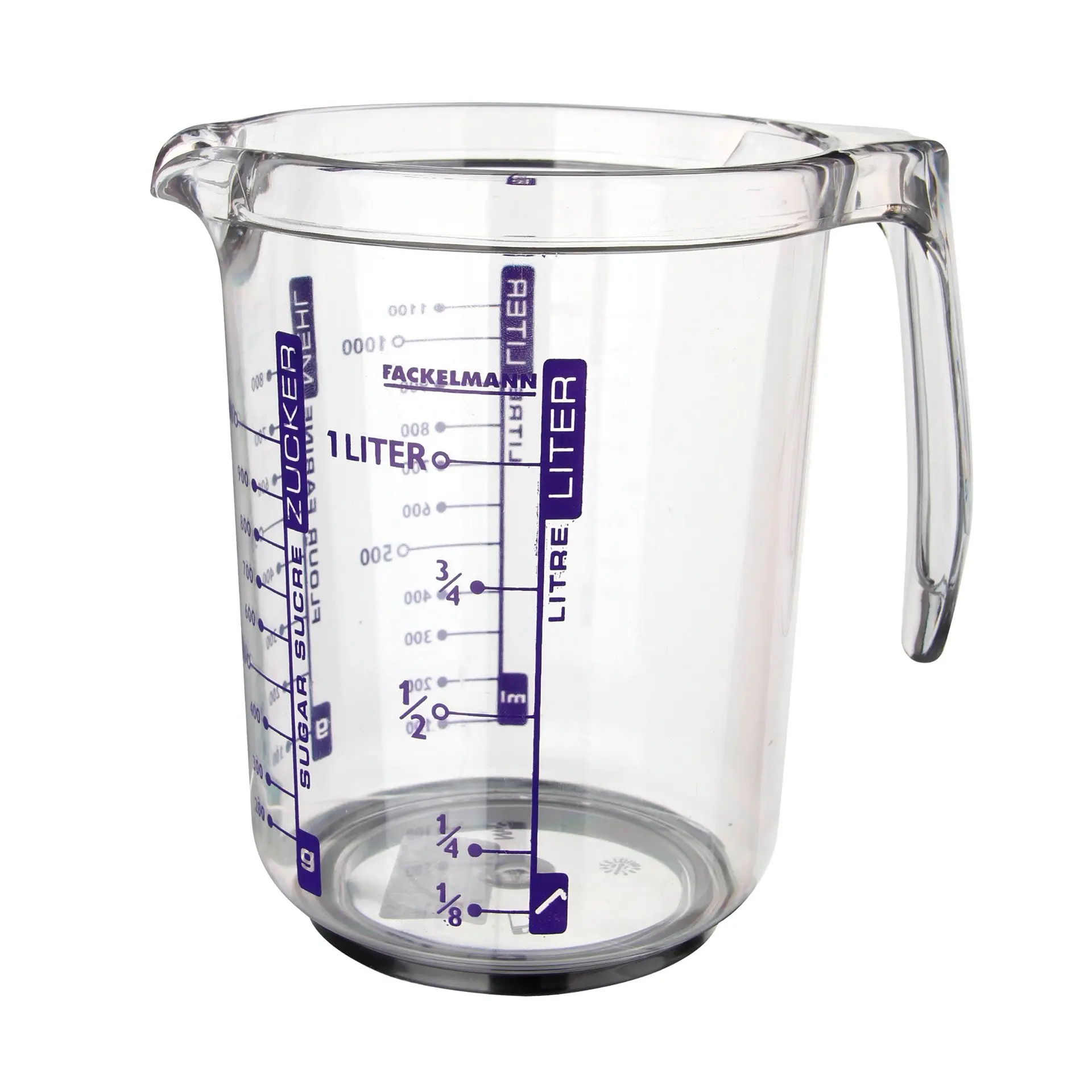 Fackelmann Jarra Medidora de Cocina, 1 litro de capacidad, con escala ...