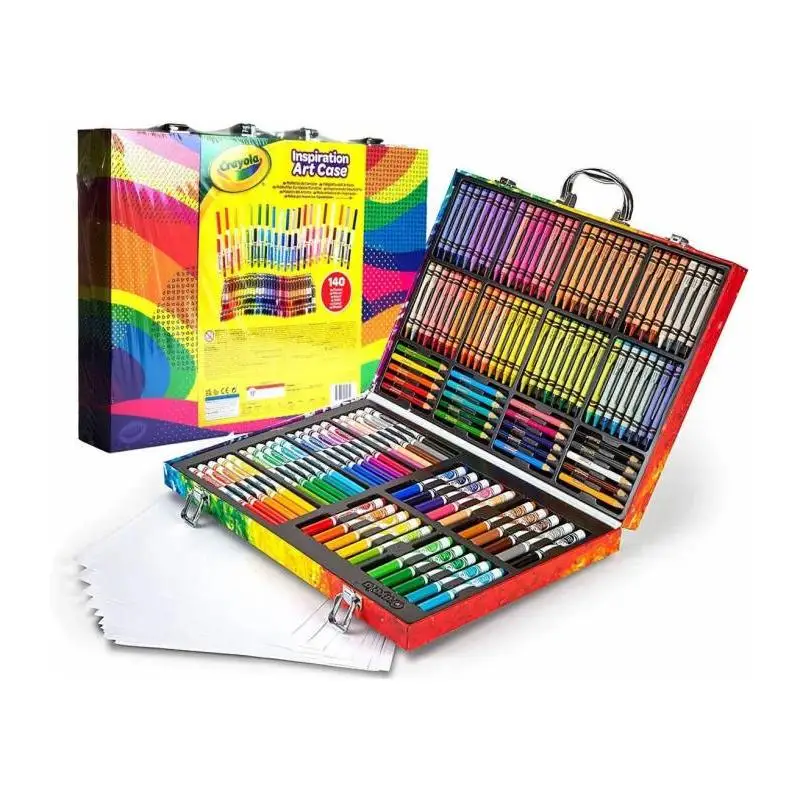 Rainbow artist briefcase 140 crayon pieces