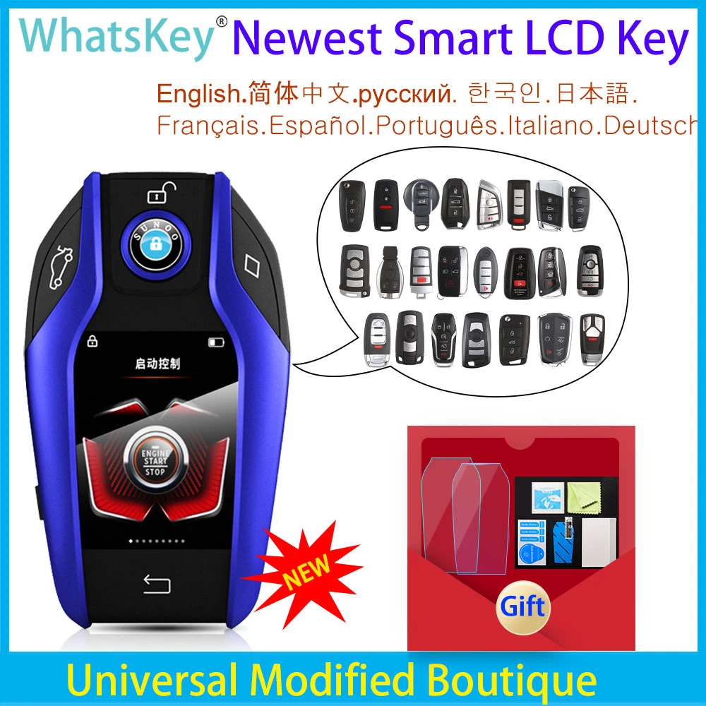 Universal TK800 Multi language Modified Smart Remote Key LCD Screen ...