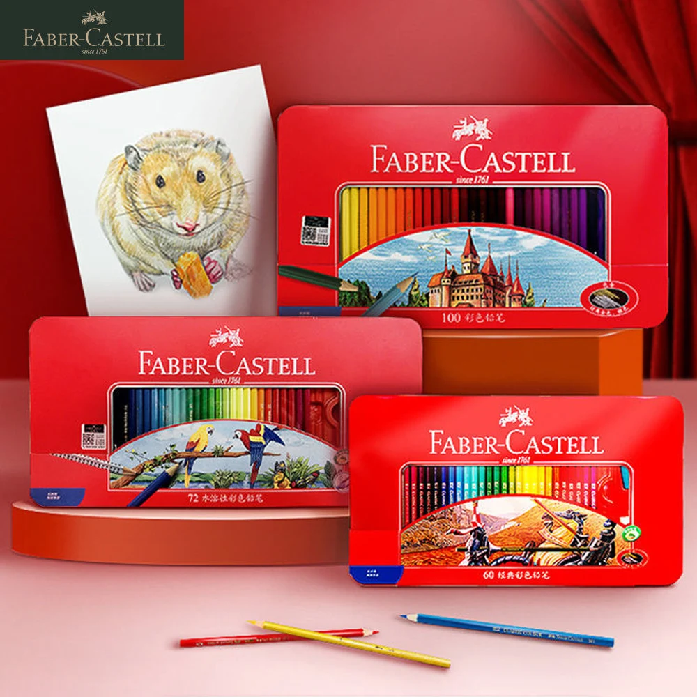 Germany-FABER-CASTELL-Oily-Water-based-Color-Lead-100-Color-72-Color-60 ...