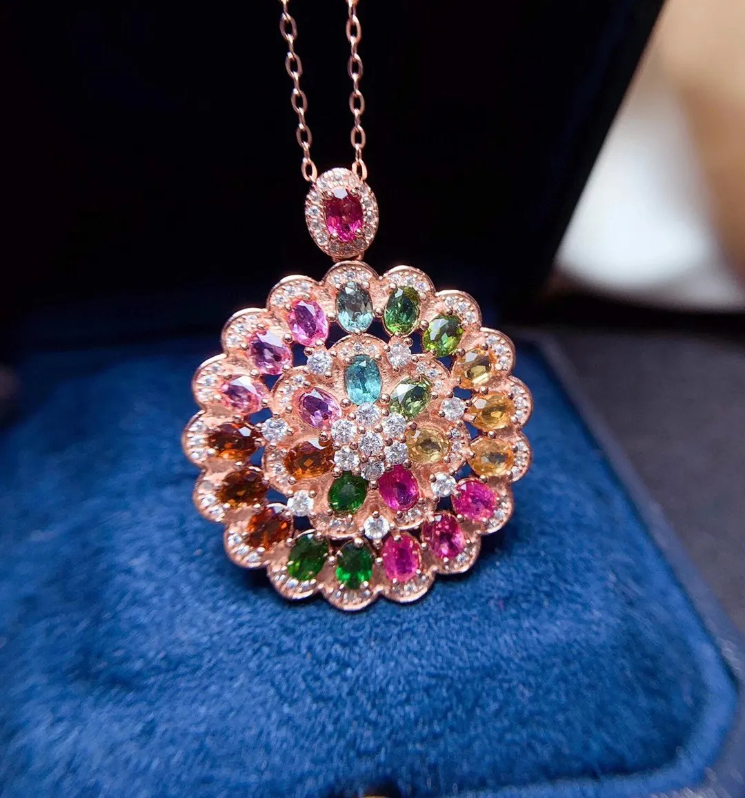 Luxury-Multi-color-Tourmaline-Pendant-for-Party-25-Pieces-3mm-4mm ...
