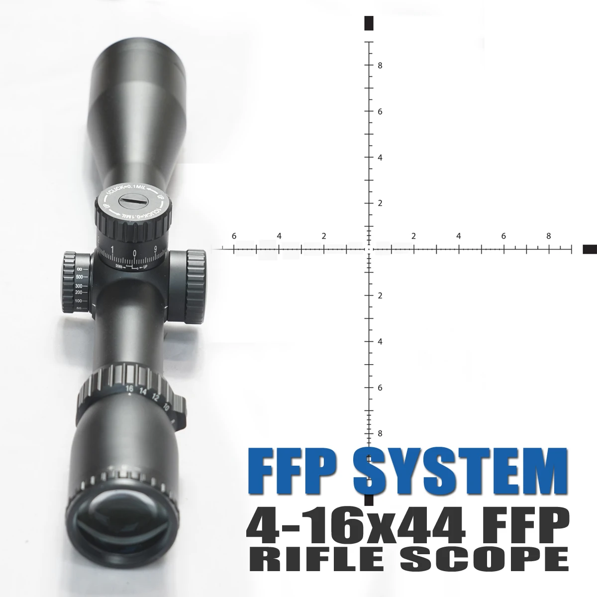 4-16x44ffp Riflescope 30mm First Focal Plane Ffp Scope Sight Long Range ...