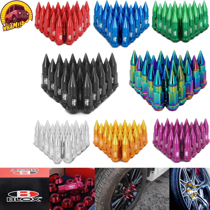 20PCS-SET-Blox-Racing-Jdm-Style-50MM-Aluminium-Extended-Tuner-Lug-Nuts ...