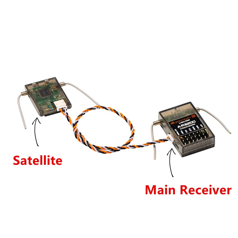 Dsm2 Spektrum Ar6200 Receiver 2.4ghz 6 Channel Receptor W Satellites ...