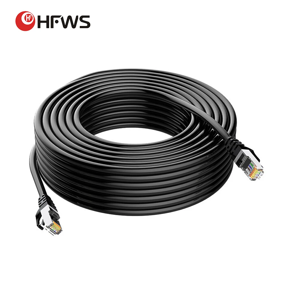 Hfwvision20m 30m 50m Cat5 Network Cable Outdoor Waterproof Lan Cable ...