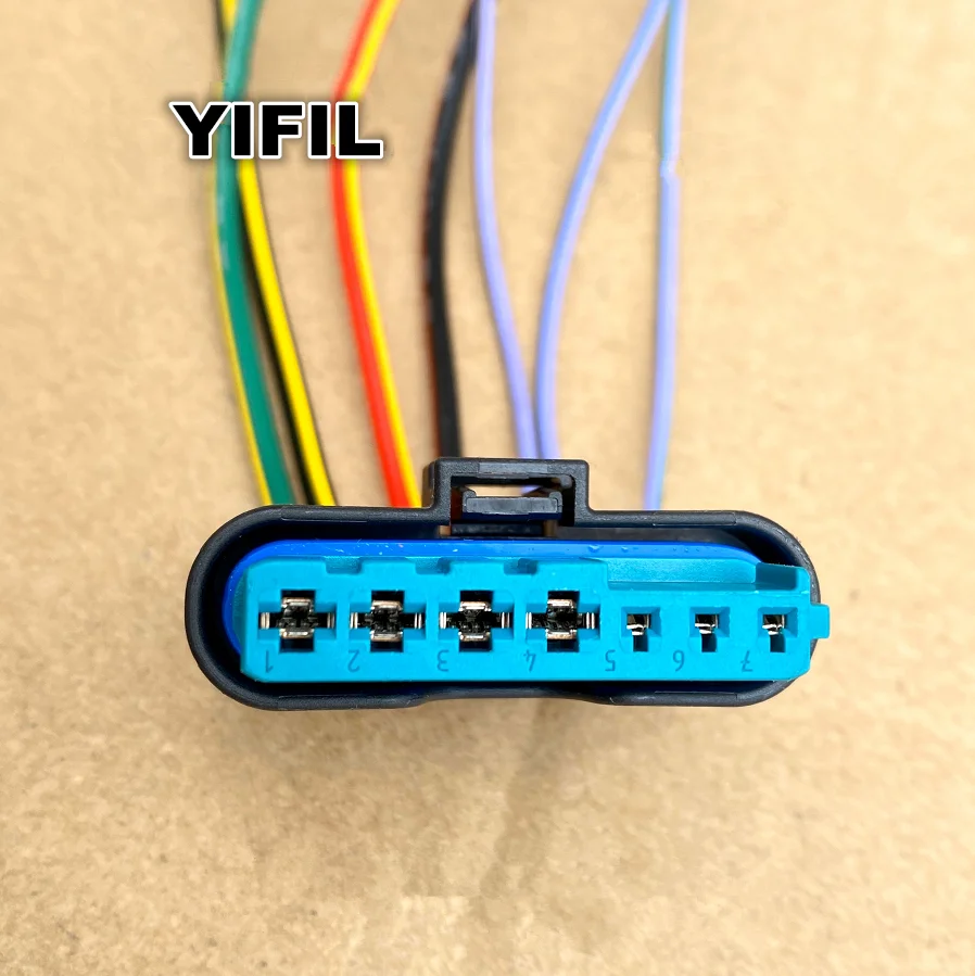 1/5/10pcs/lot 7 Pin/Way Car Gasoline Pump Plug Connector With Wire ...