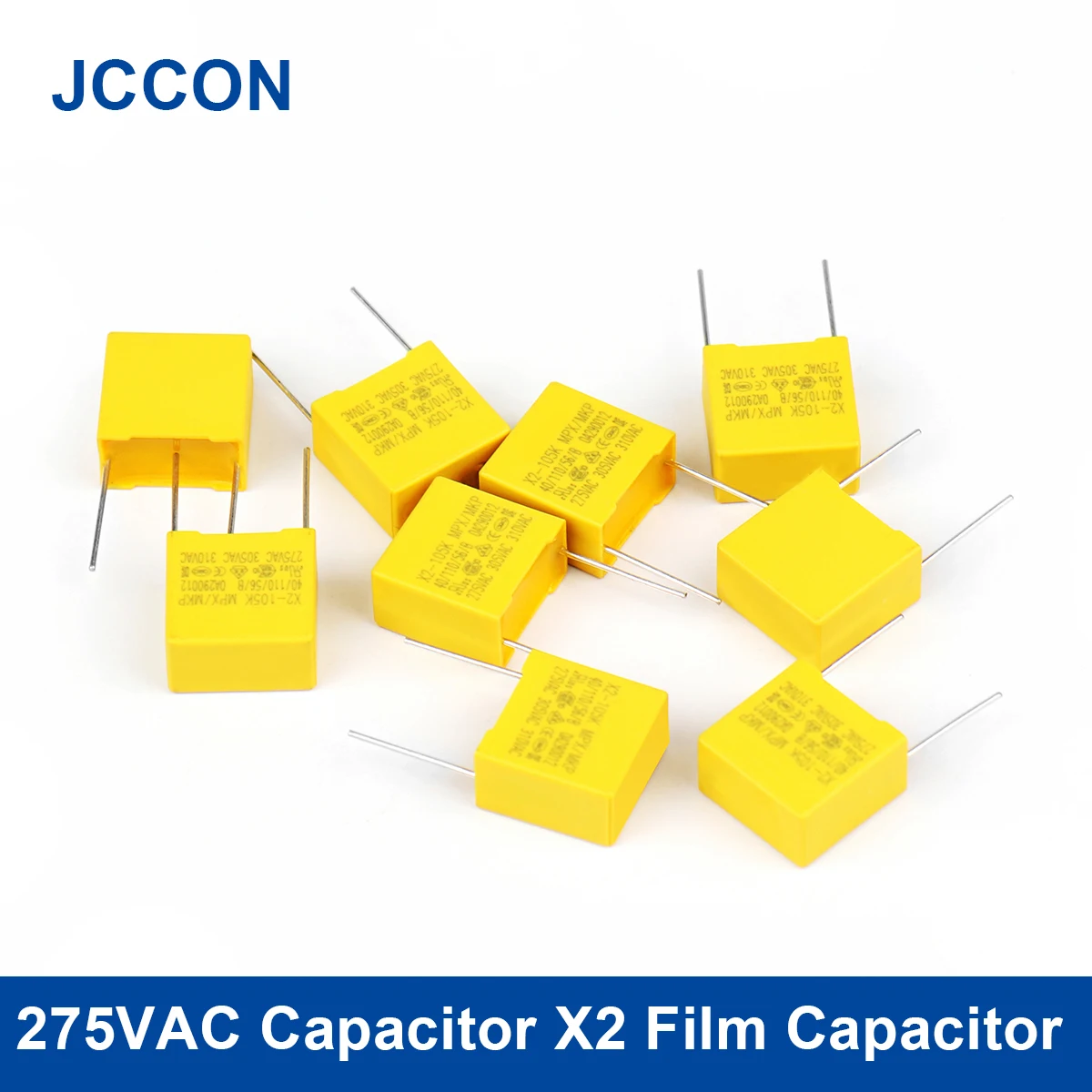 10Pcs-275VAC-Capacitor-X2-Series-Polypropylene-Film-Capacitor-0-1UF-0 ...