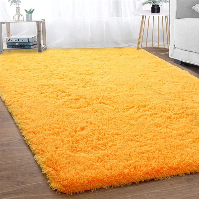 Patterned Orange Rug