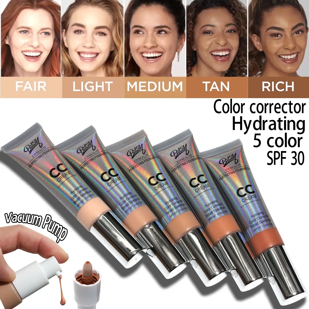 New-Soft-Matte-Color-Corrector-Full-Coverage-CC-Cream-Makeup-Foundation ...