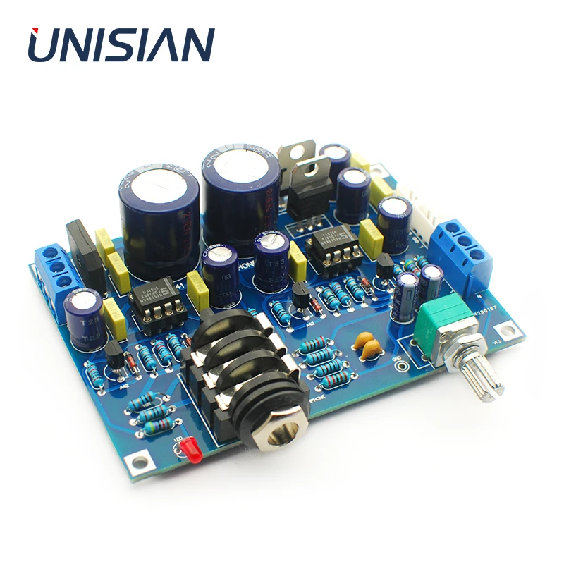 UNISIAN SOLO Headphone Amplifier Board Dual Ne5532 op amp Hifi sound ...