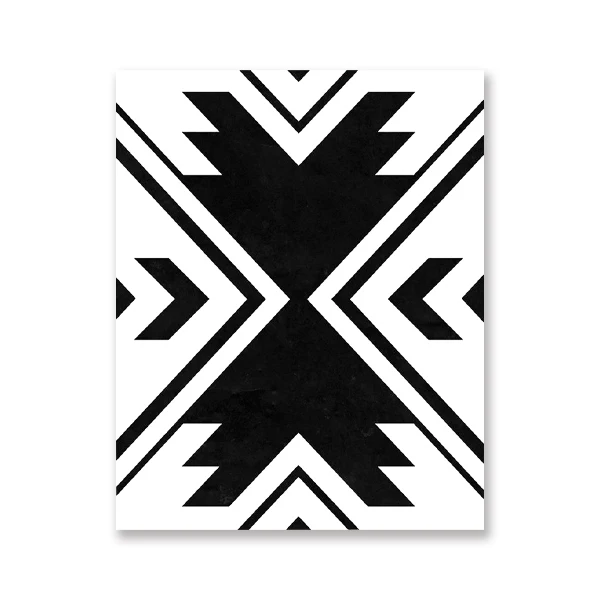 Aztec Prints Black And White