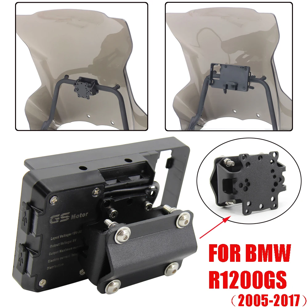 Motorcycle-GPS-Phone-Navigatio-Bracket-Holder-Support-For-BMW-R-1200-GS ...