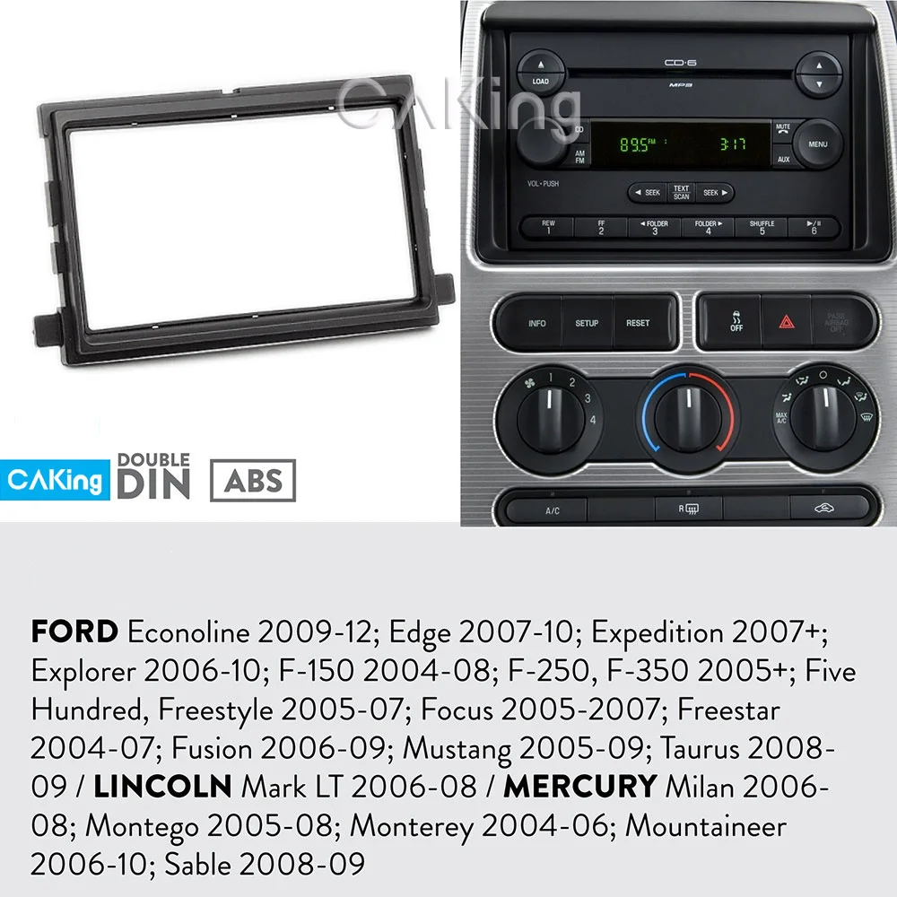 Fascia Radio Panel for FORD Econoline 2009-14; Edge 2007-10; Expedition ...