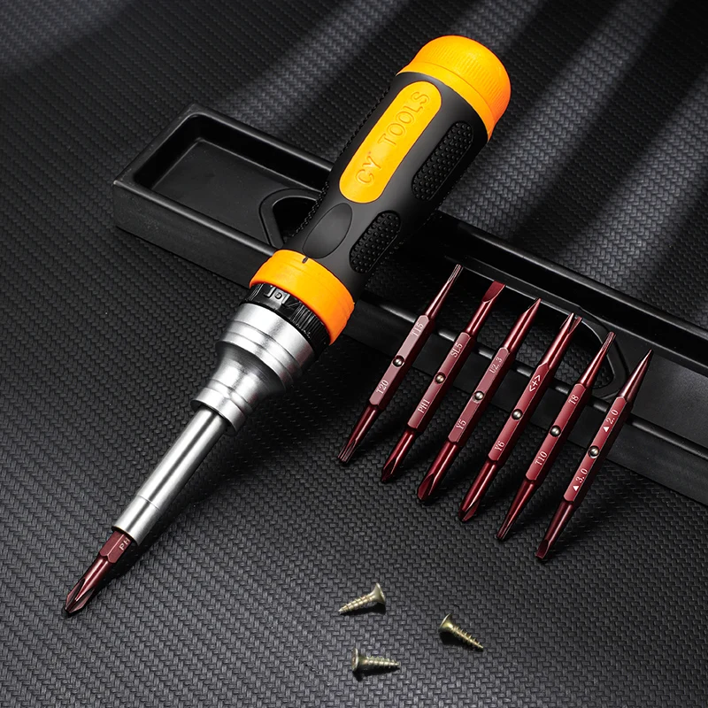 6-in-1-19-in-1-Magnetic-Ratchet-Screwdriver-Set-Hex-Torx-Flat-Head ...