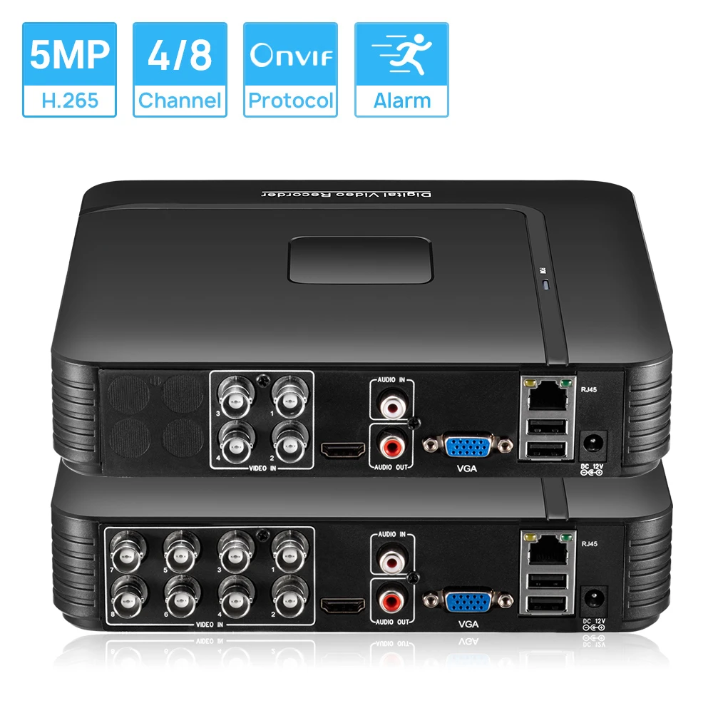H.265 Mini Ahd Dvr 5mp-n 5in1 Ahd Tvi Cvi Cvbs Ip Camera Hybrid Digital ...