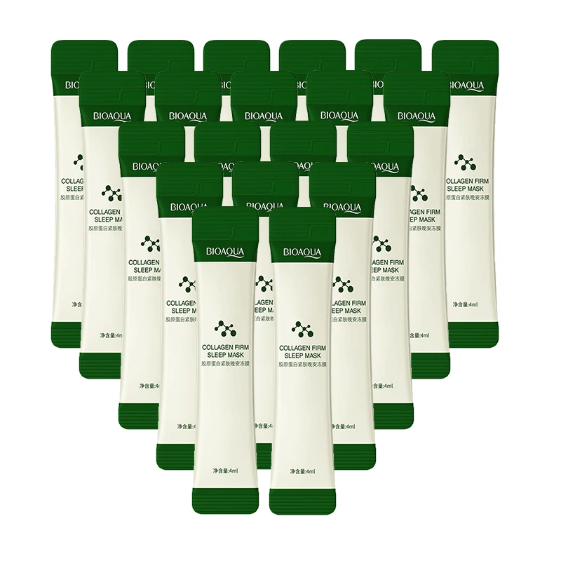 7Pcs Sleeping Face Mask No Wash Liquid Sleep Night Facial Mask Collagen ...