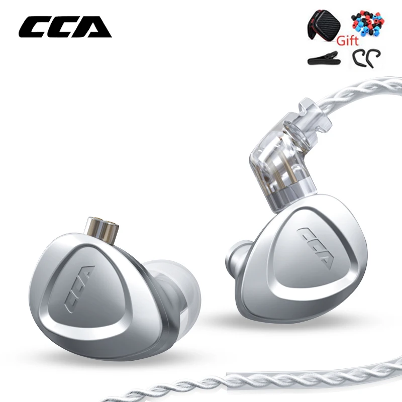 CCA CKX 1DD+6BA Hybrid Driver Pure Metal In Ear HIFI Earphones Monitor ...