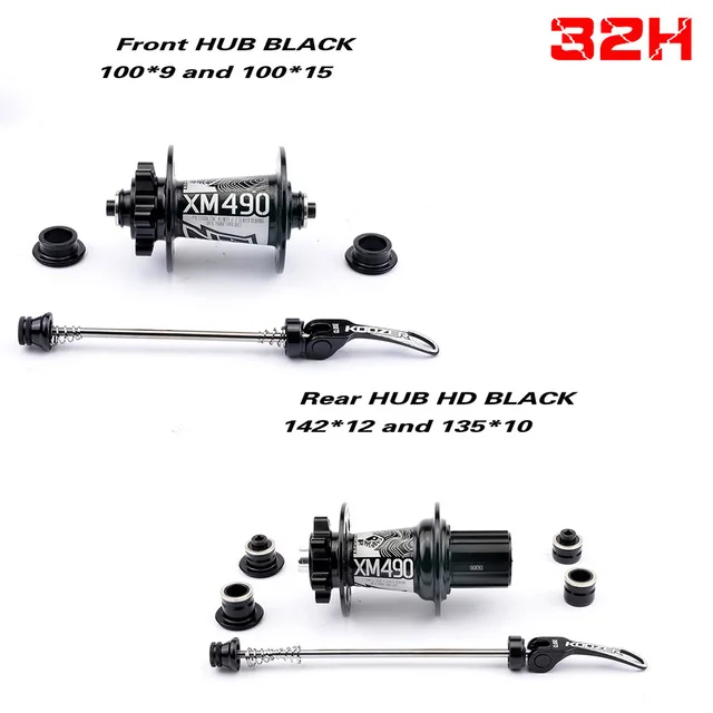 NEW Koozer Hubs 4 Bearing MTB Mountain Bike Hub Rear 10*135mm QR100*15 ...