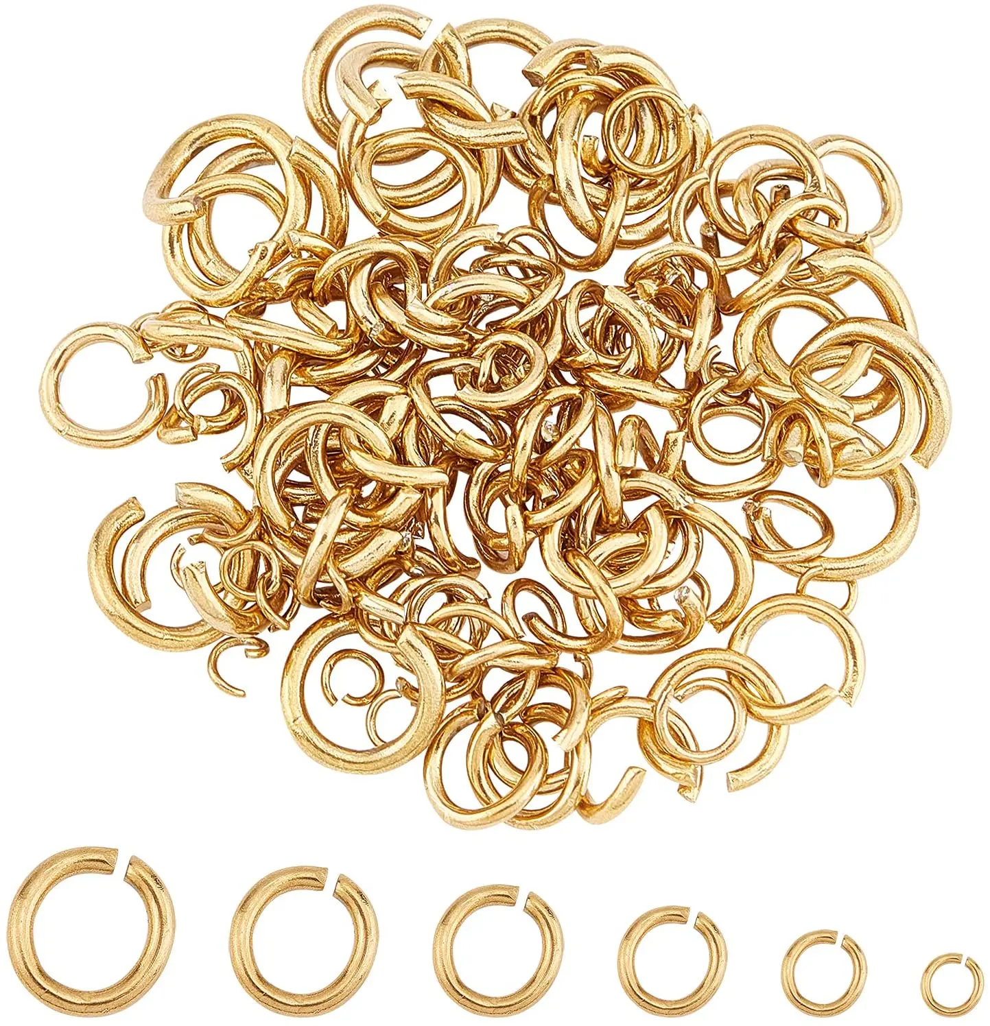200pcs-lot-Stainless-Steel-Open-Jump-Rings-Connectors-Golden-Split ...