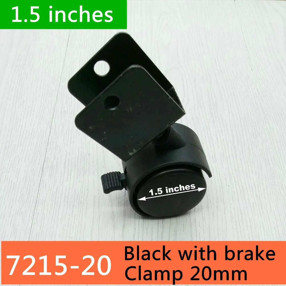 2 Pouces - Pince noire 20 mm - Roulettes pivotantes pour chaise de ...
