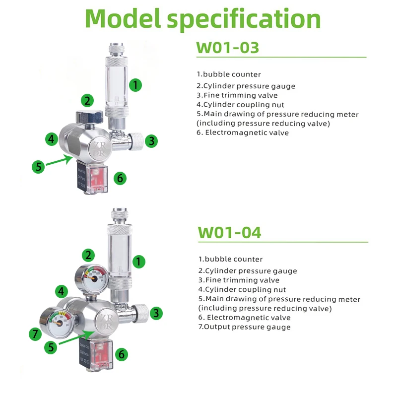 Aquarium,électrovanne magnétique de régulation de CO2,outil d'aquarium,compteur de bulles - Type ...