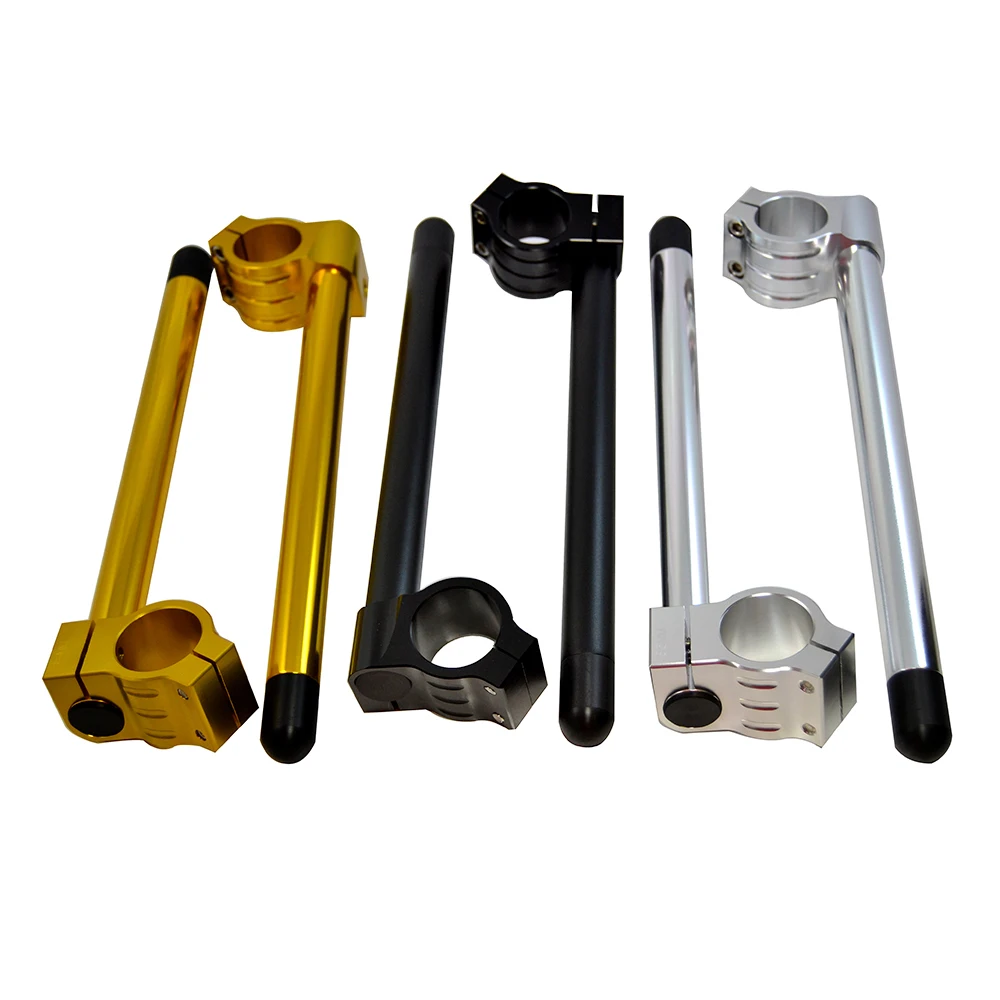 BJMOTO 1 Pair 7/8" Universal Motorcycle CNC 33mm Clip Ons Handlebars ...