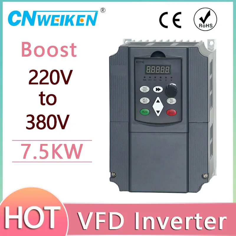 5.5kw/7.5kw/11kw/ 220v Single Phase Input 380v 3 Phase Output Ac ...