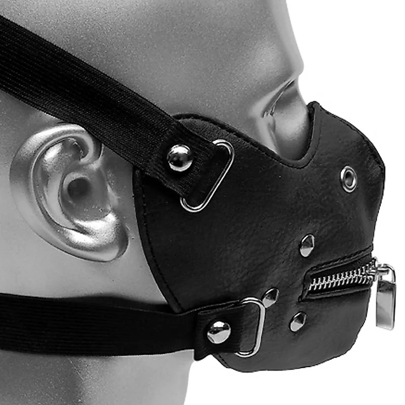 Cosplay Zipper Punk Stage Clun Funny Mask - AllCosplay.com