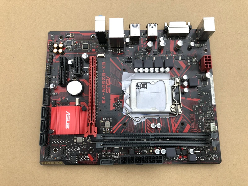 Used, ASUS EX-B250M-V3 for intel DDR4 LGA 1151 32GB USB3 .0 SATA3.0 ...