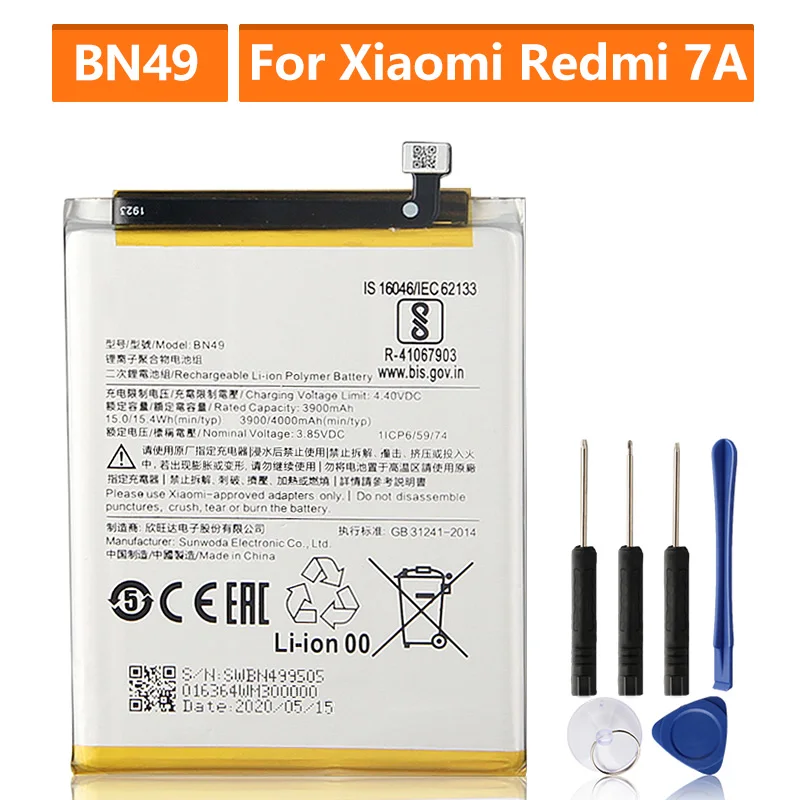 Original-Replacement-Battery-BN49-For-Xiaomi-Redmi-7A-Genuine-Phone ...