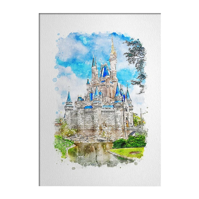 Disney Princess Castle Drawing