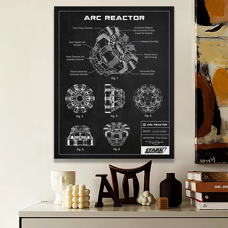 Iron Man Arc Reactor Blueprints