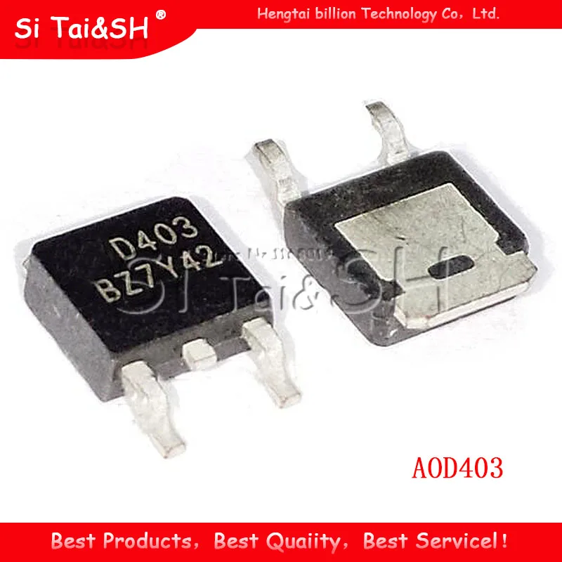 10pcs AOD403 TO-252 D403 TO252 30V 85A P channel MOSFET