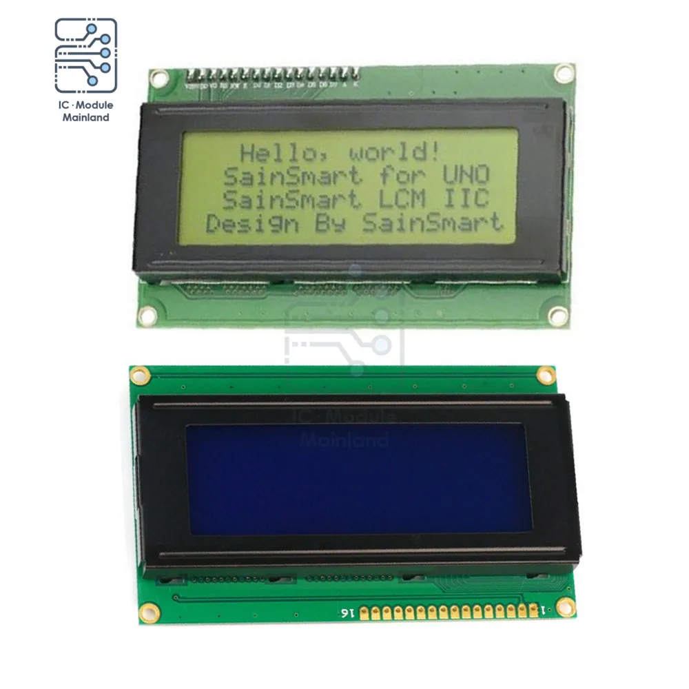 1PCS-LCD2004-2004-20x4-LCD-Display-Board-Module-3-3V-Blue-Yellow-20-4 ...