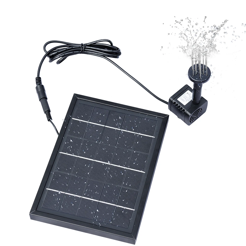 Mini-Solar-Water-Pump-Kit-3W-Solar-Panel-Landscape-Pool-Garden-Fountain ...